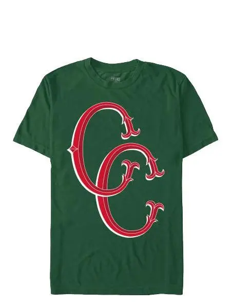 CROOKS & CASTLES Initials Bold Logo Graphic T-shirt - Dark Green