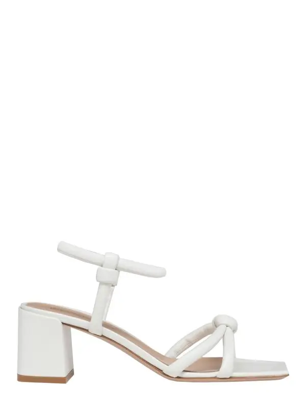 GIANVITO ROSSI Juno 55 Sandals - White Nappa