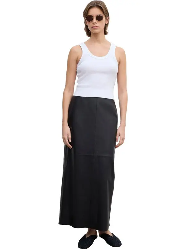 HOUSE OF DAGMAR Ribbed Tank Top - White