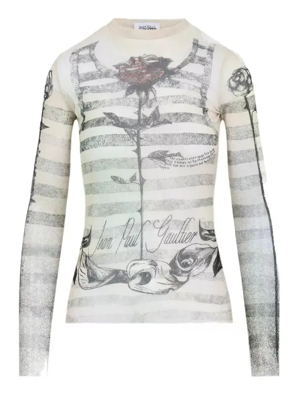 Jean Paul Gaultier Printed T-shirt - White