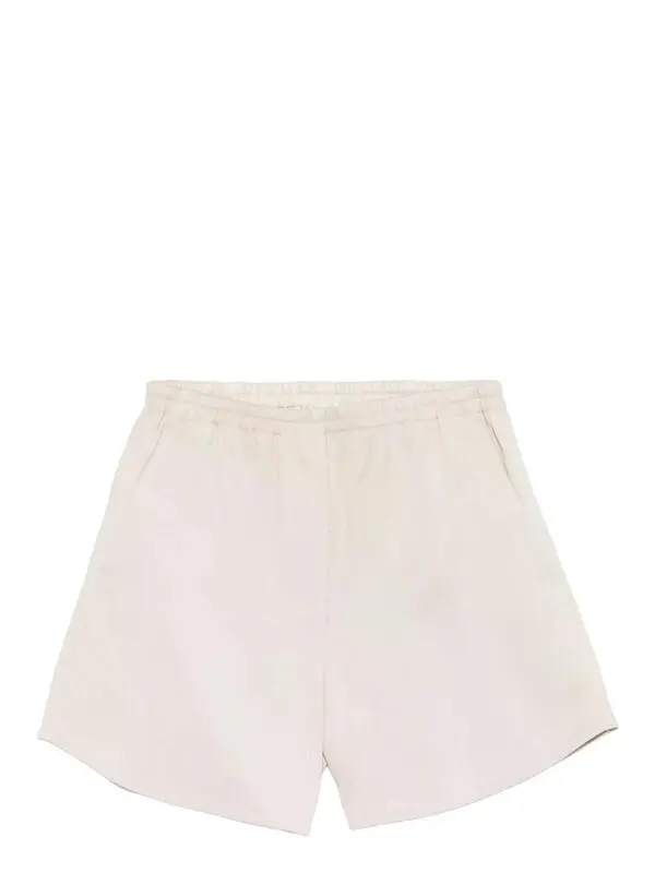 FORTE_FORTE Cotton Shorts - Neutrals