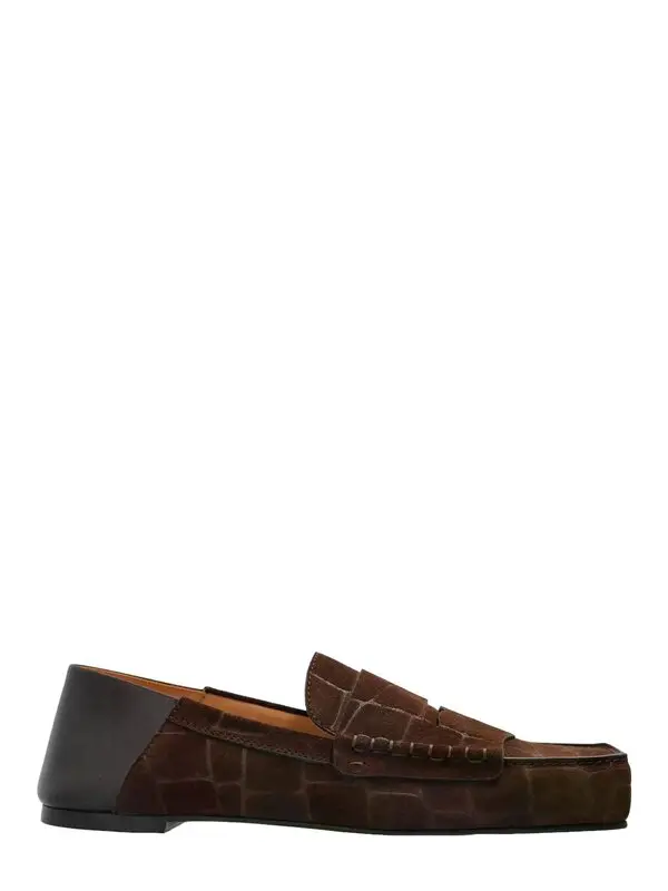 Jacquemus Le Carré Suede Loafers - Brown