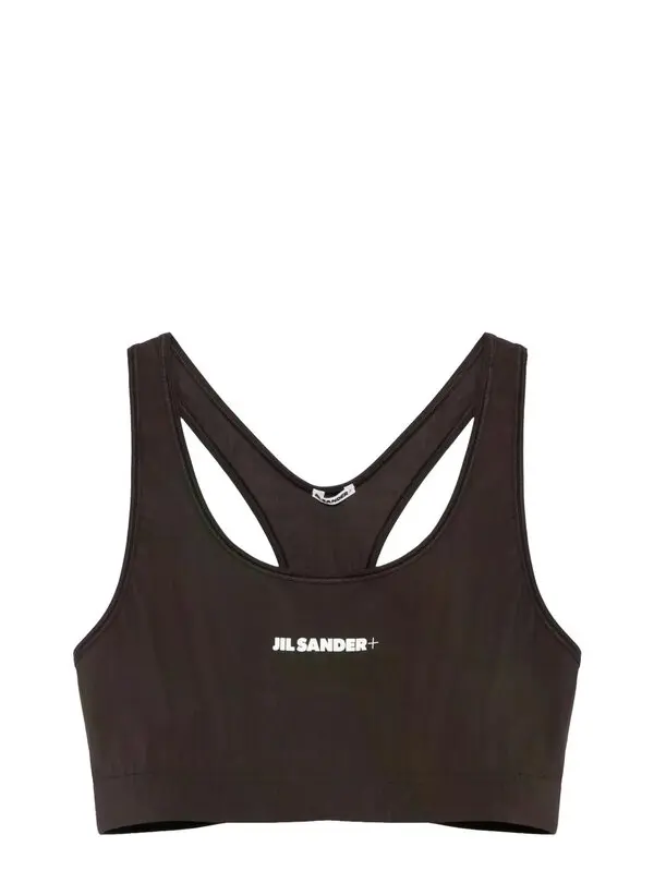 JIL SANDER Logo-print Sports Bra - Black