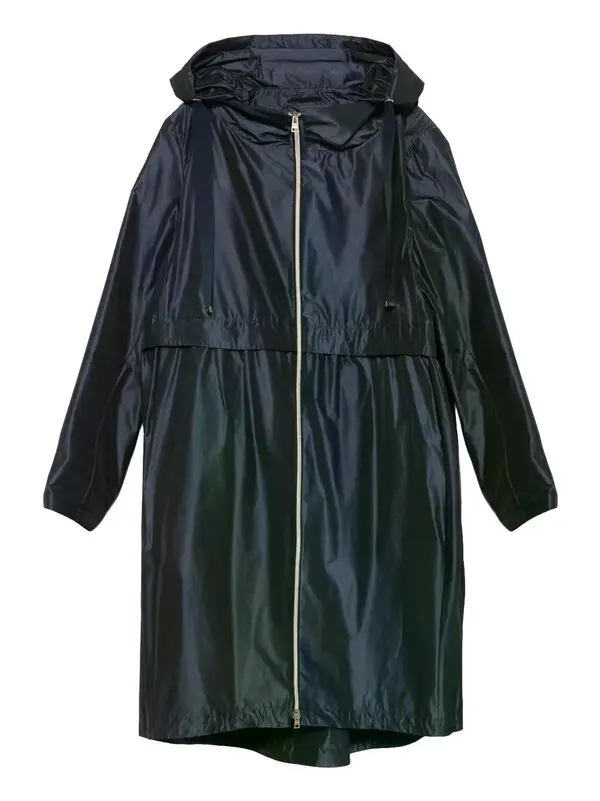 Herno Hooded Raincoat - Blue