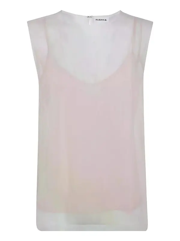 P.a.r.o.s.h Semi-sheer T-shirt - Neutrals