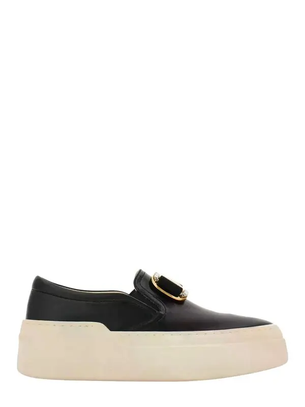 FERRAGAMO Vara Slip-on Sneakers - Black