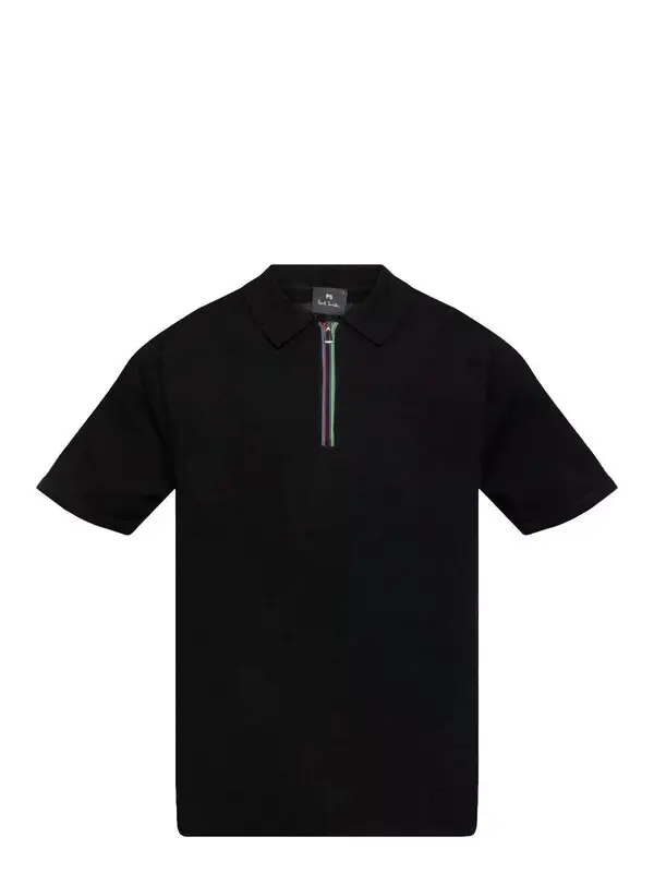 Paul Smith Stripe-detailing Polo Shirt - Black