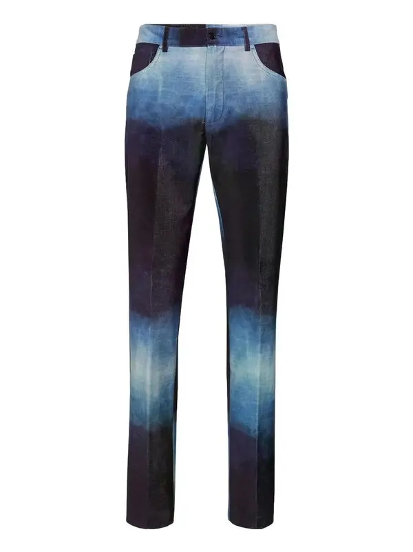 Philipp Plein Bleached Trousers - Blue