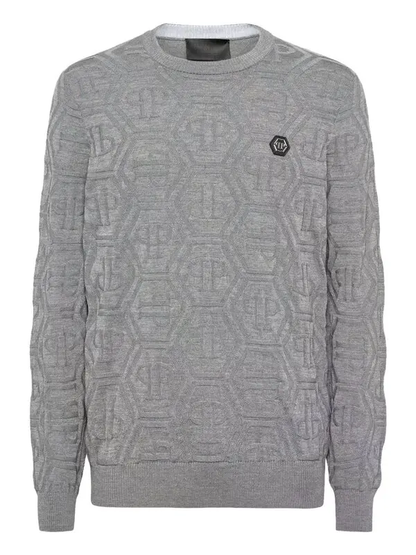 Philipp Plein Logo-patch Jumper - Grey
