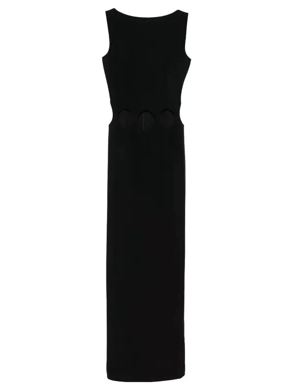MONOT Hole-detail Maxi Dress - Black