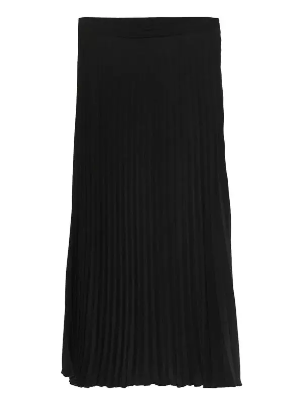 MAISON MARGIELA Pleated Midi Skirt - Black