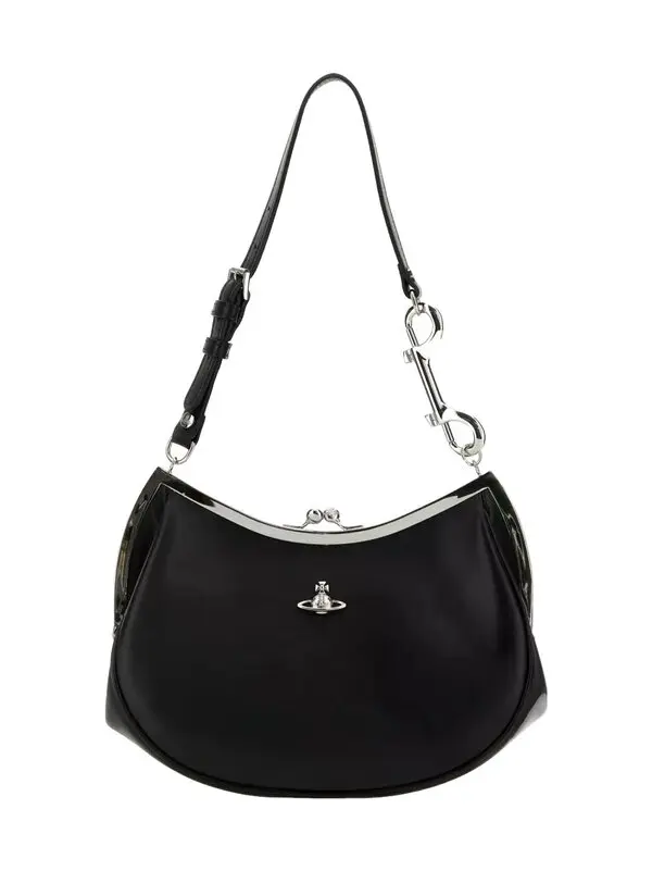 VIVIENNE WESTWOOD Charm Frame Shoulder Bag - Black