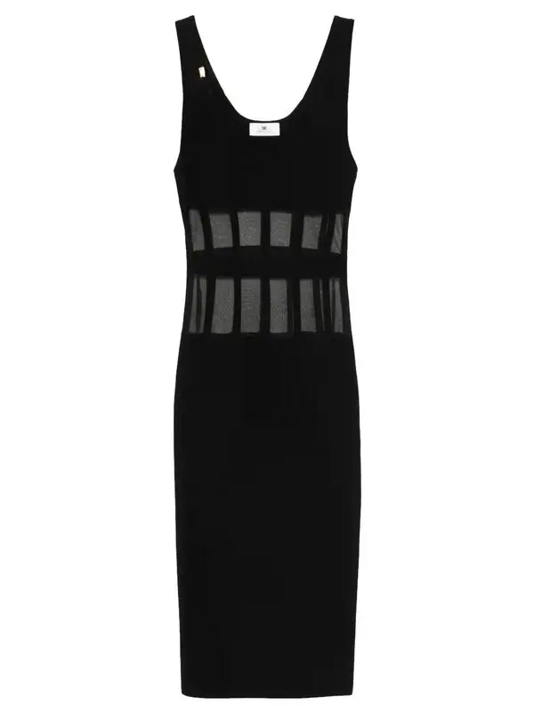 Elisabetta Franchi Corset-cuts Midi Dress - Black