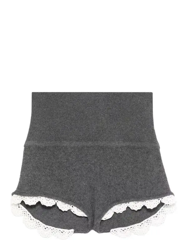 Magda Butrym Knitted Cashmere Shorts - Grey