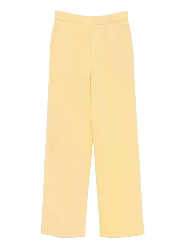 FORTE_FORTE Knitted Tailored Trousers - Yellow