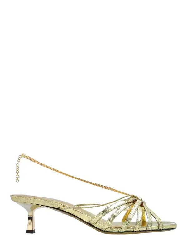 GOLDEN GOOSE Metallic-effect Slingback Pumps - Gold