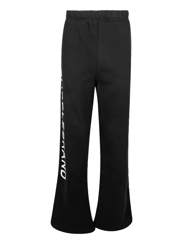 PURPLE BRAND Wordmark Track Pants - Black