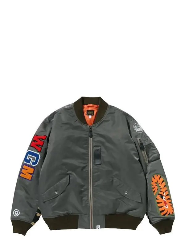 BAPE Shark Ma1 Jacket - Olivedrab Green