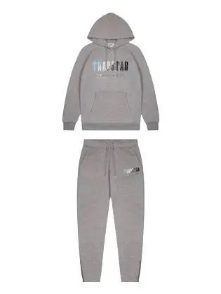 Trapstar Chenille Decoded Tracksuit - Grey Ice Flavours