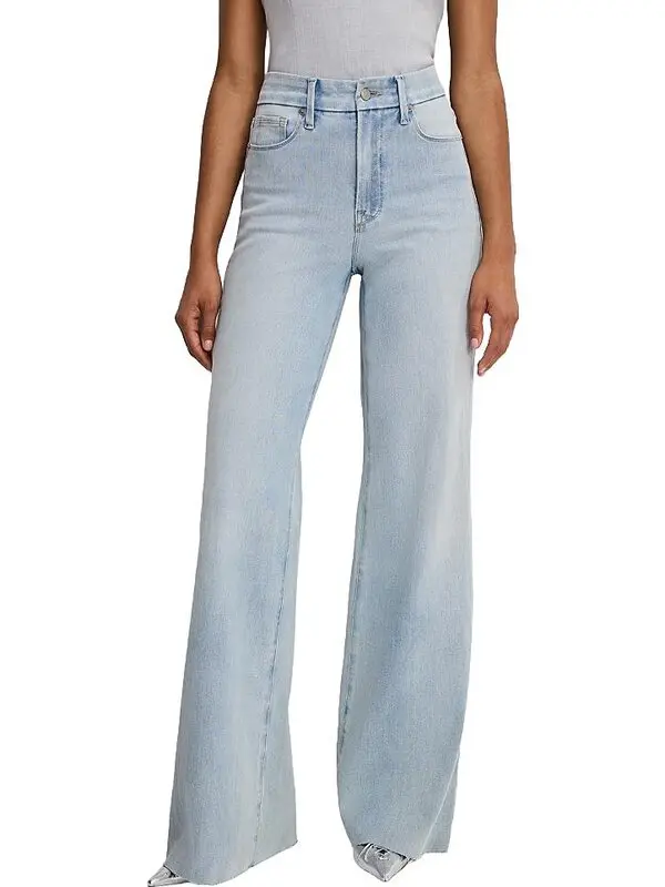 Good American Good Waist Palazzo Jeans - Indigo