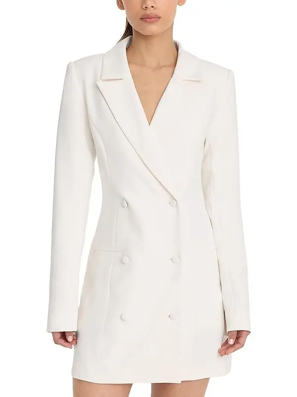 Good American Luxe Suiting Exec Dress - Soft Shell