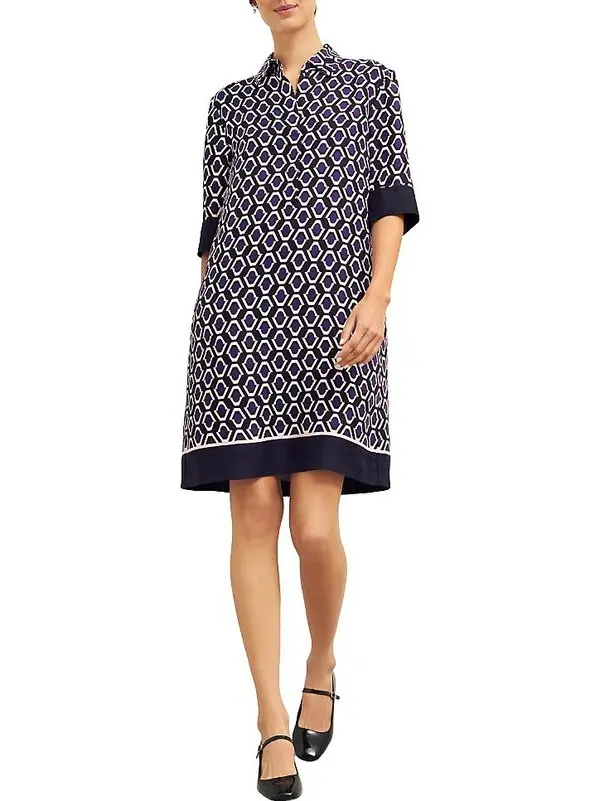 HOBBS LONDON Marciella Printed Tunic Dress - Purple Multi
