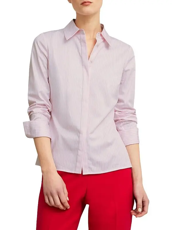 HOBBS LONDON Victoria Shirt - Pink White