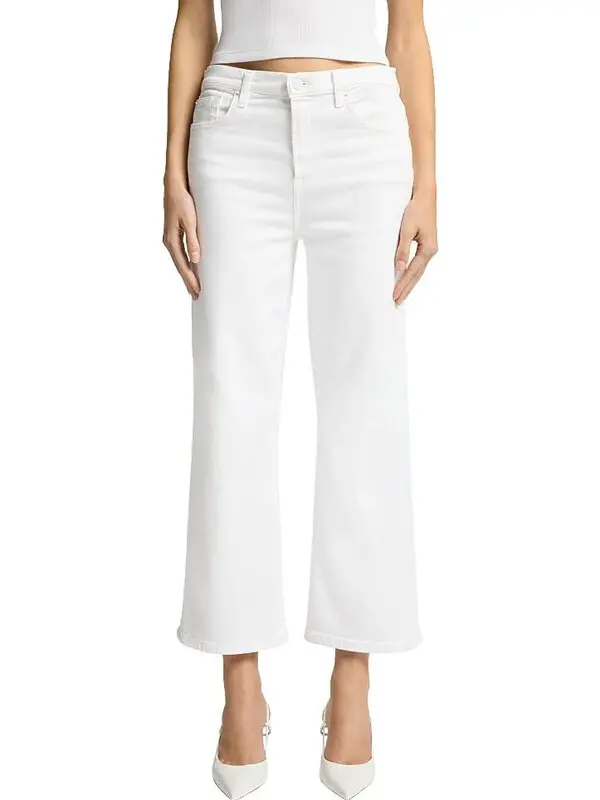 7 For All Mankind Cropped Alexa High-rise Jeans - Soleil