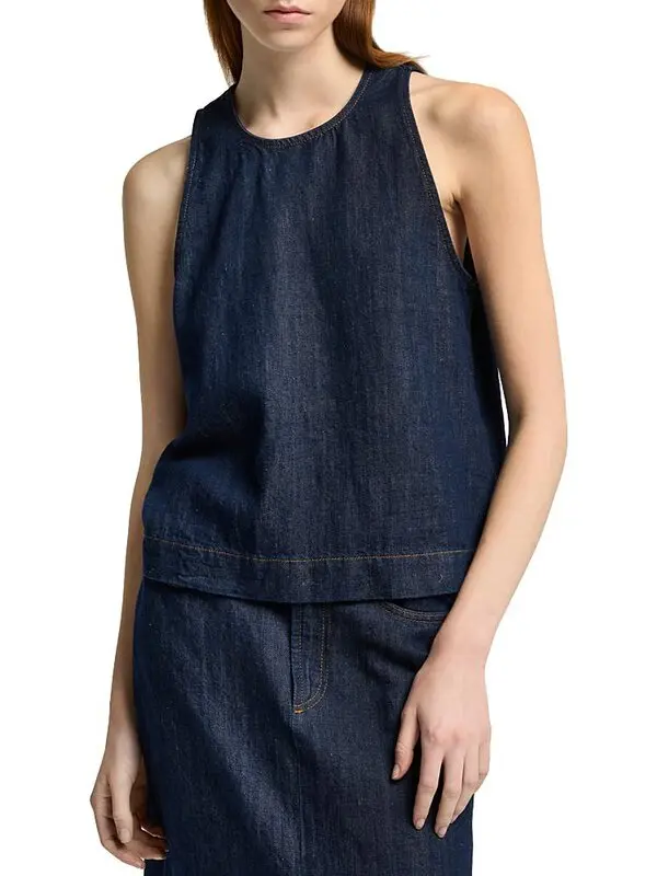 7 For All Mankind Sleeveless Top - Blueberry