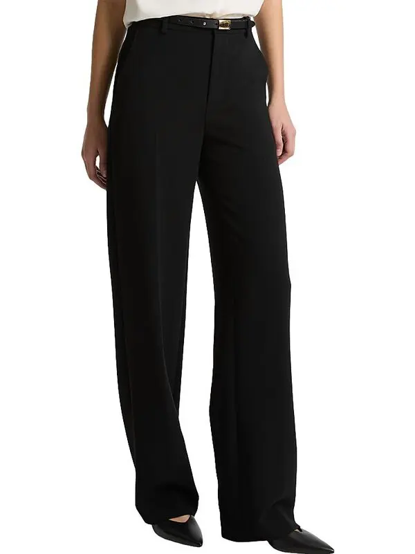 Vince High Rise Tailored Trousers - Black