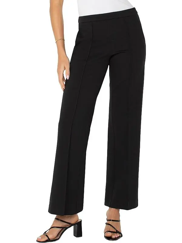 LIVERPOOL Pull On Wide Leg Pants - Black