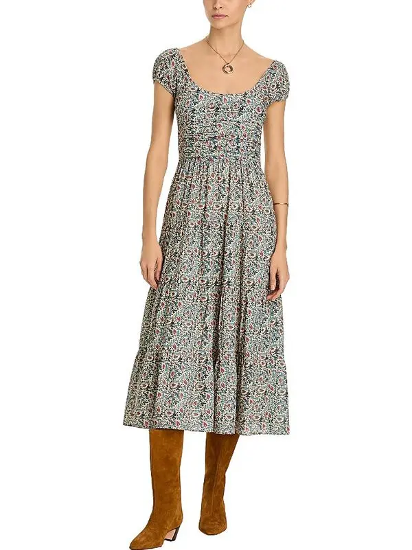 Paige Marchella Midi Dress - Botanist Bloom
