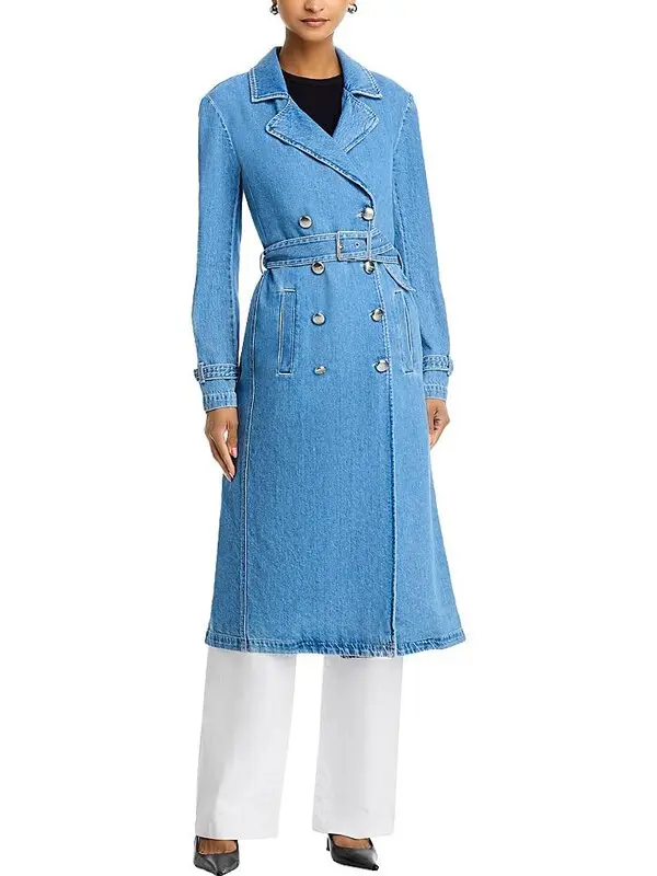 L'Agence Bradley Denim Trench Coat - Anaheim