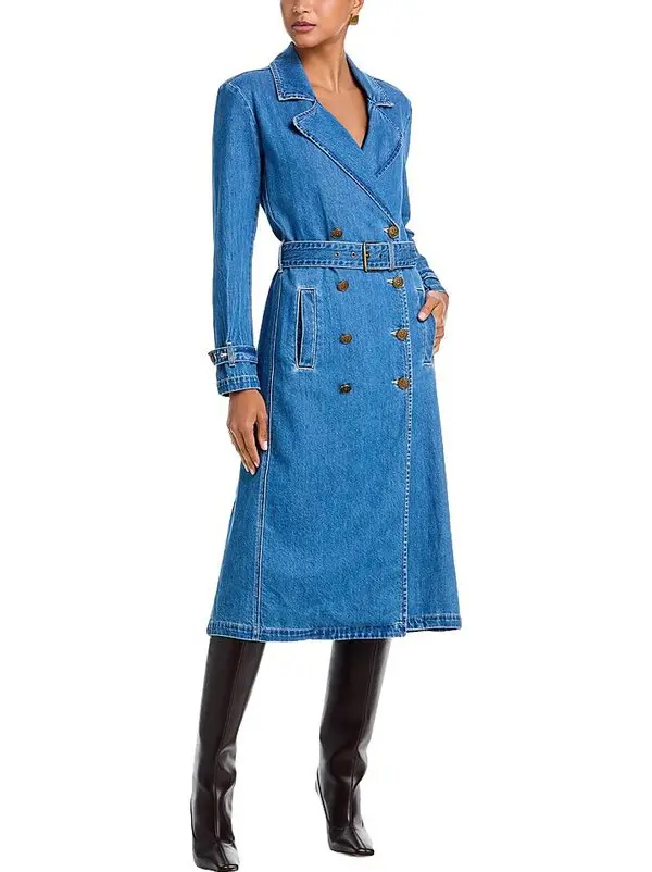 L'Agence Bradley Denim Trench Coat - Figueroa