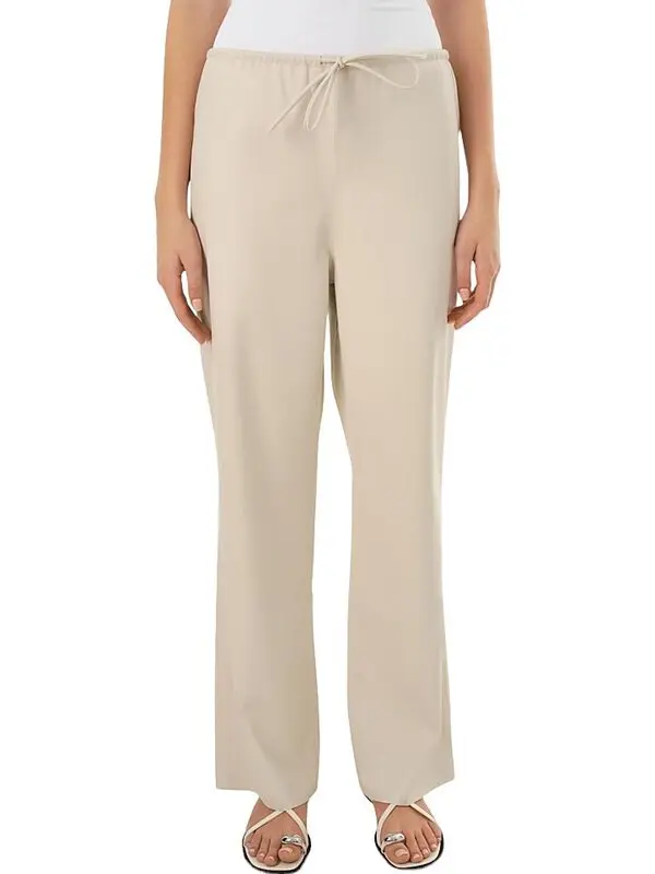 LAMARQUE Faith Faux Leather Pants - Bone