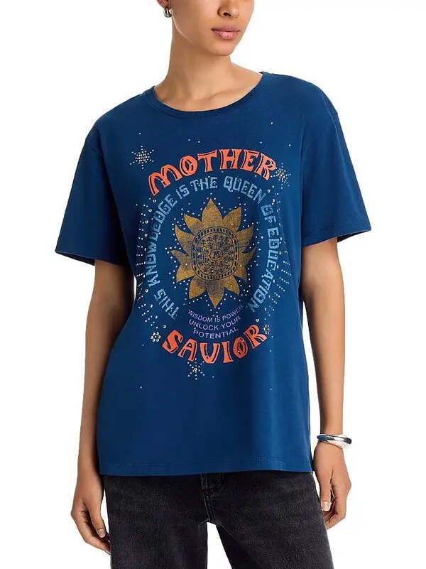 MOTHER The Rowdy Embellished Tee - Mother Savior Poseidon