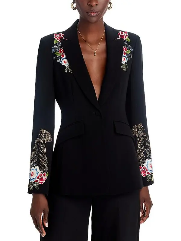 Cinq À Sept Le Beau Tigre Cheyenne Blazer - Black/multi