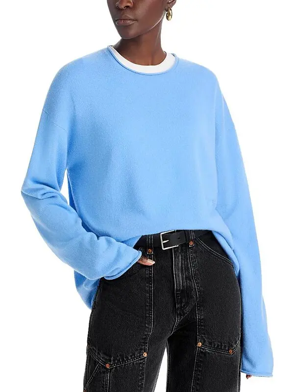 Guest In Residence Cashmere Crewneck Sweater - French Blue