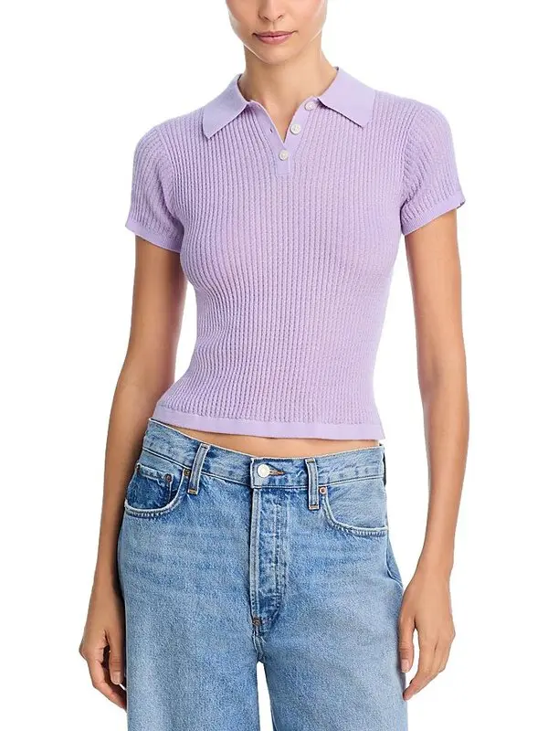 Guest In Residence Cashmere Polo Sweater - Dusk