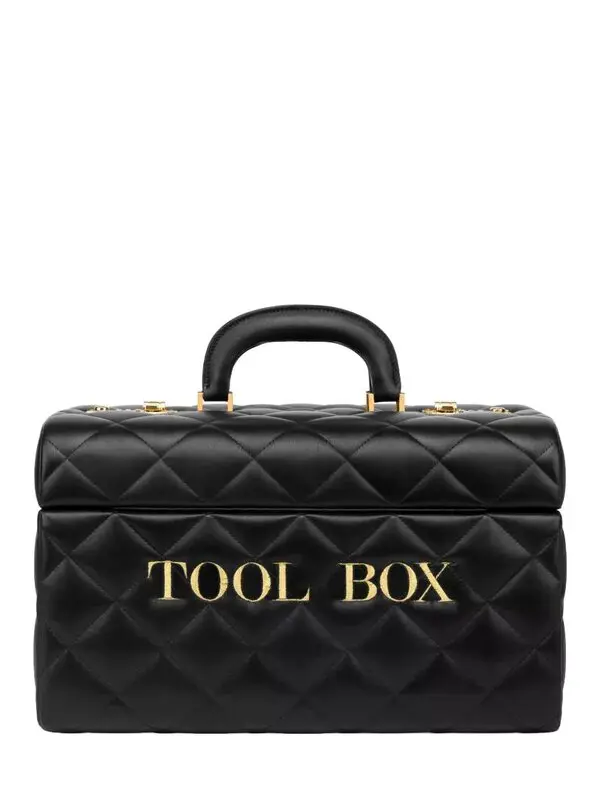 Moschino Quilted Tool Box - Black