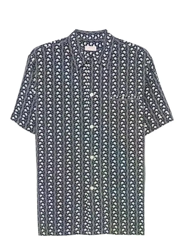 FURSAC Geometric-print Shirt - Blue