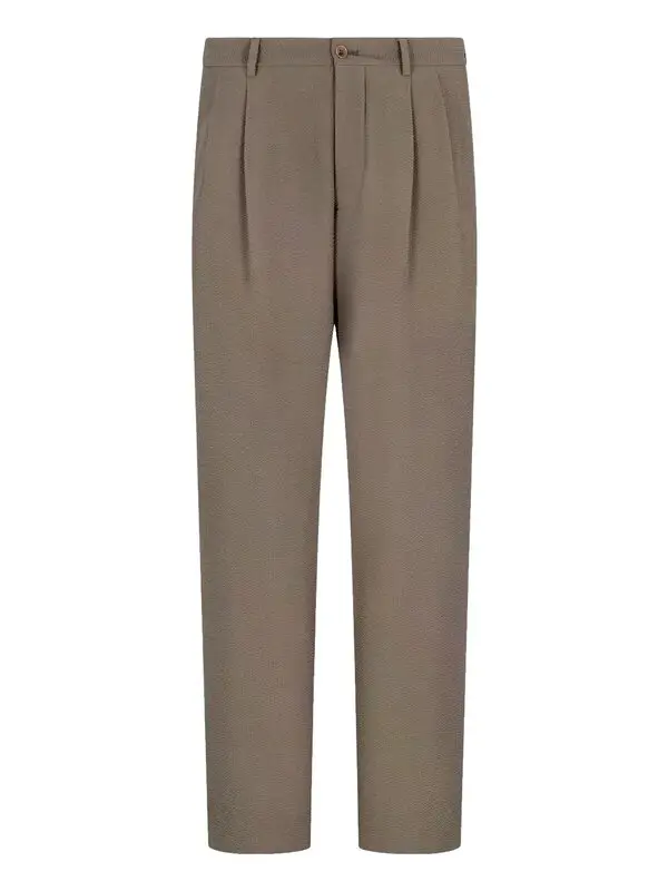 Giorgio Armani Pleated Trousers - Neutrals