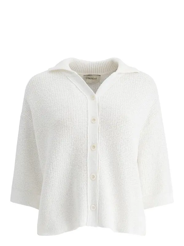UMARMUNG Knitwear Cardigan - White