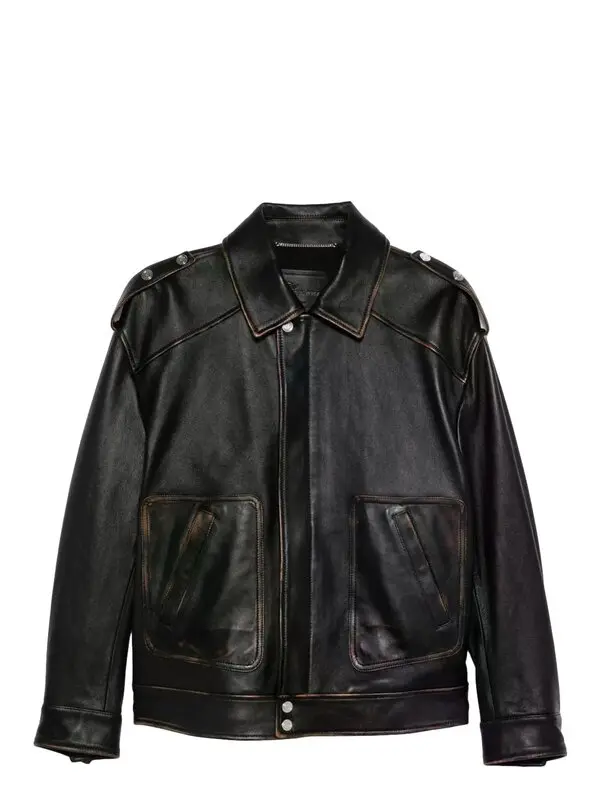 Blumarine Leather Jacket - Black