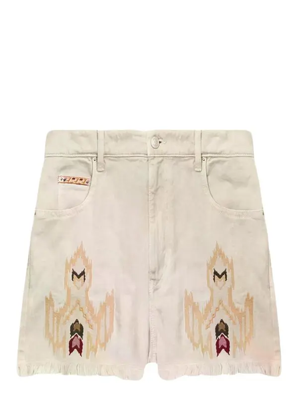 MARANT ETOILE Lesia Denim Shorts - Neutrals