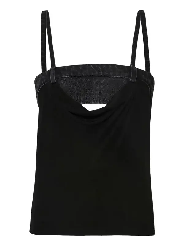 Christopher Esber Draped Bustier Top - Black