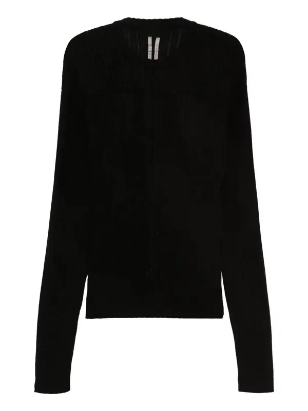 Rick Owens Ribbed Sweater - Black