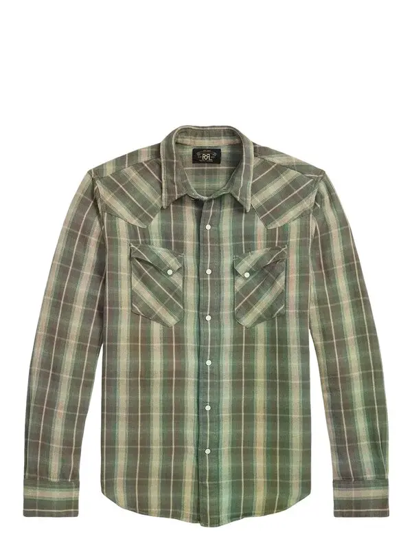 Ralph Lauren Plaid-check Cotton Shirt - Green