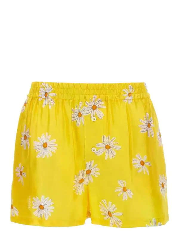Moschino Margherite Printed Shorts - Yellow