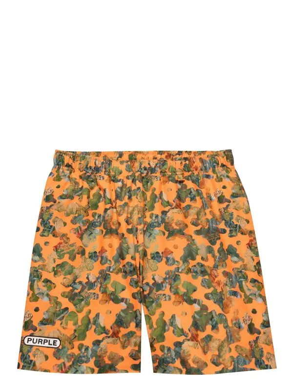 PURPLE BRAND Logo Shorts - Orange